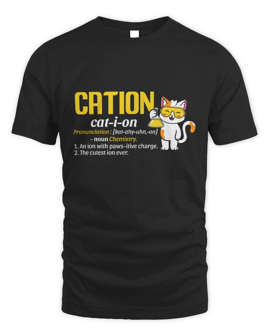 Cation Cute Science Cat Pawsitive