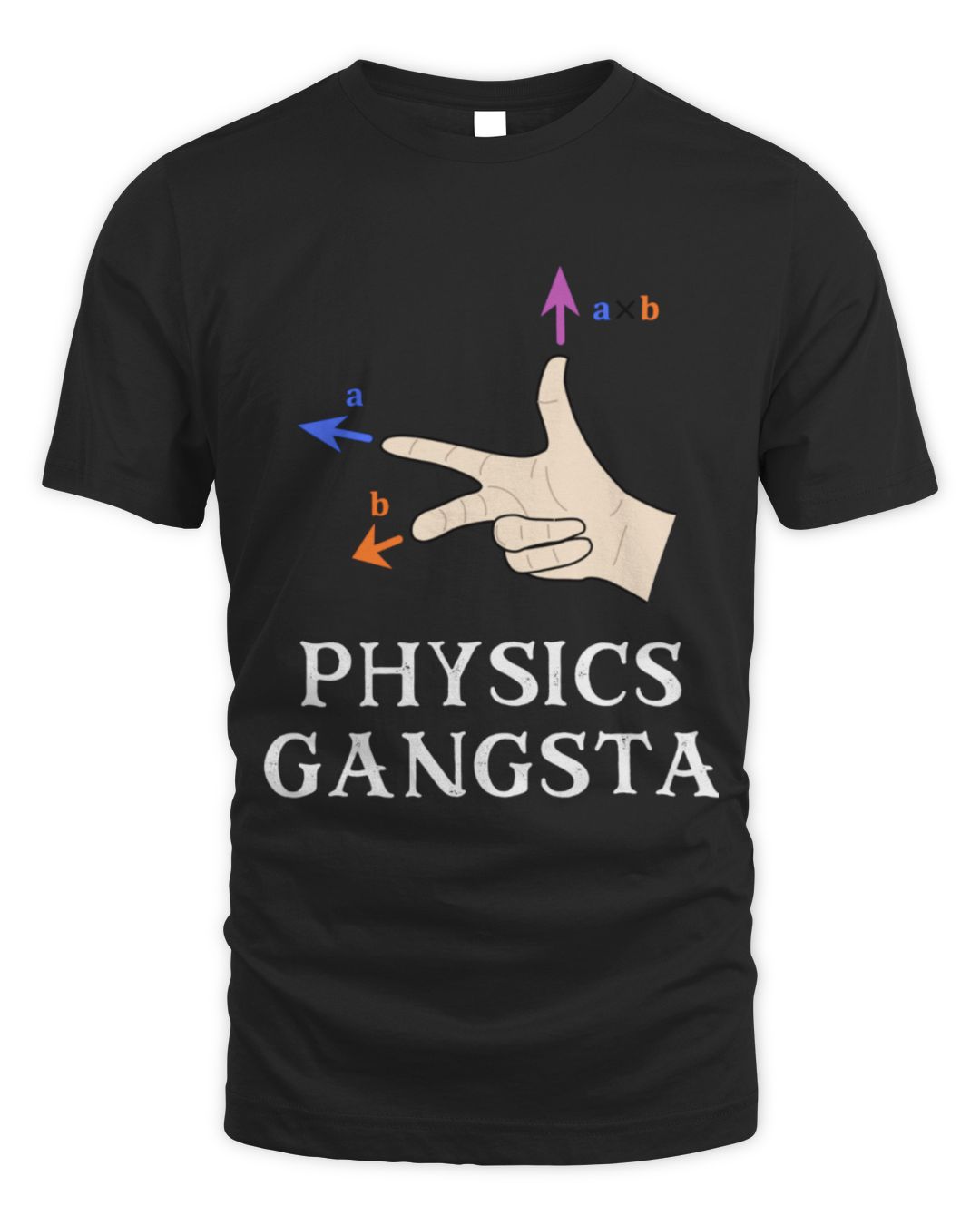 Funny Physics Joke Pun Distressed Physics Gangsta