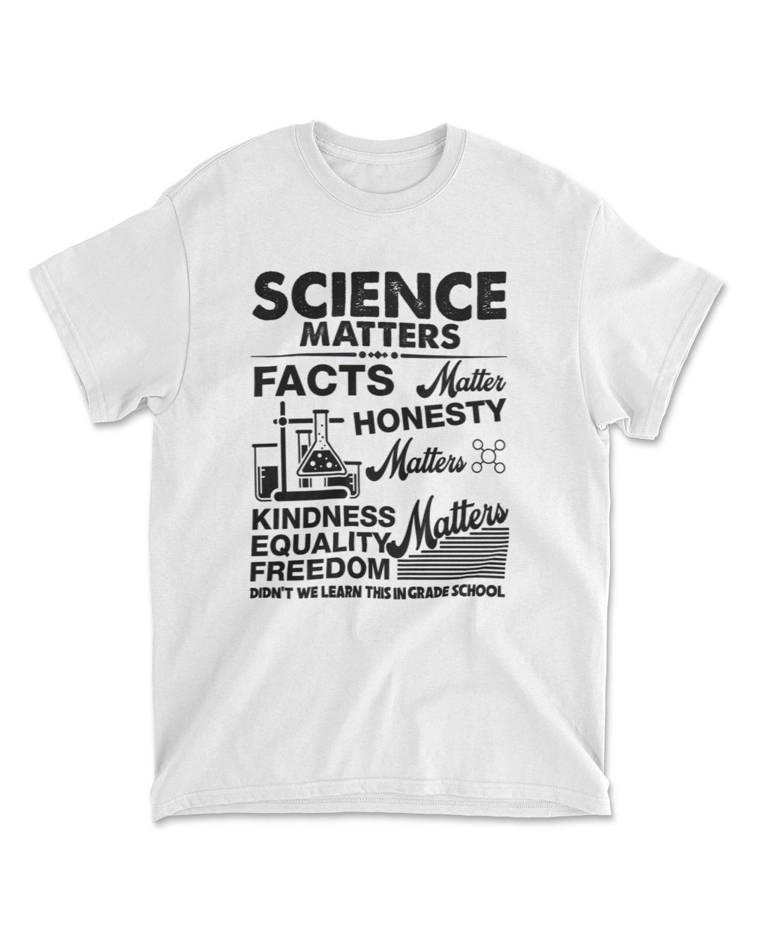 Science matters facts matter honesty matters kindness equality freedom ...